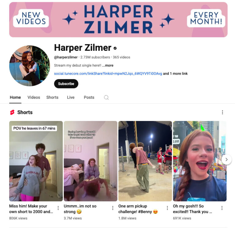 Harper Zilmer Creator Bio: Age, Birthday, Height & Bio